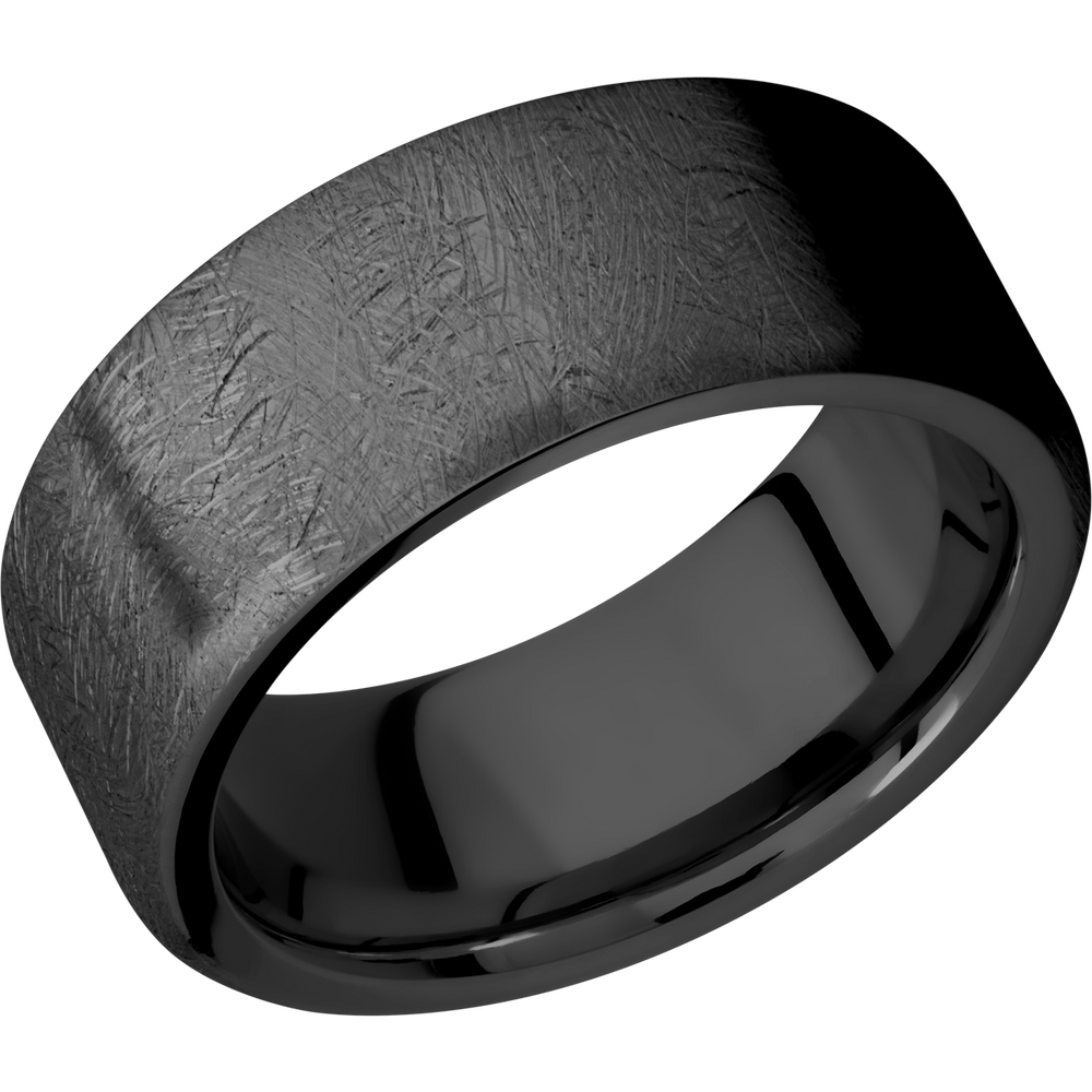 The Zane: Black Zirconium Men's Wedding Band