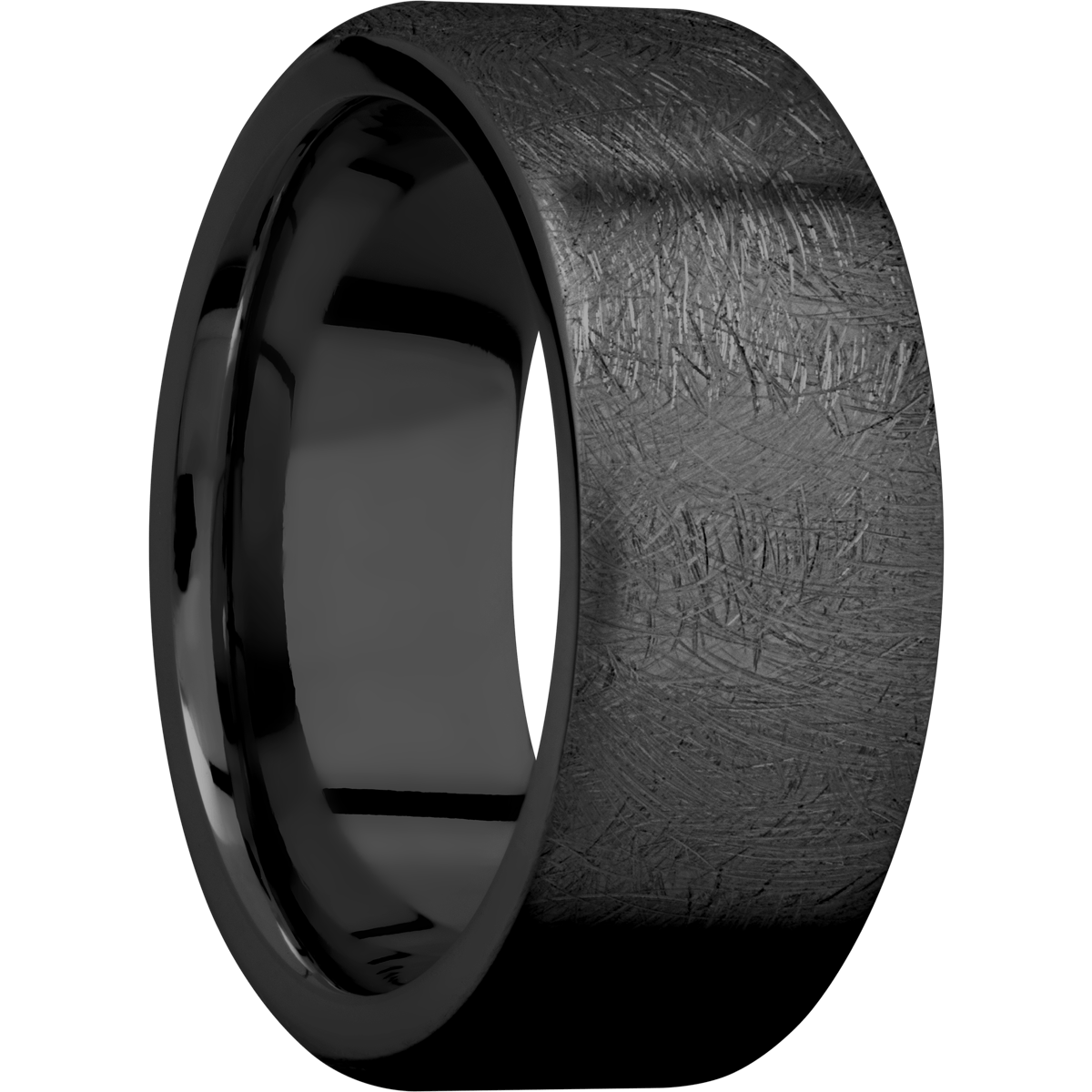 The Zane: Black Zirconium Men's Wedding Band