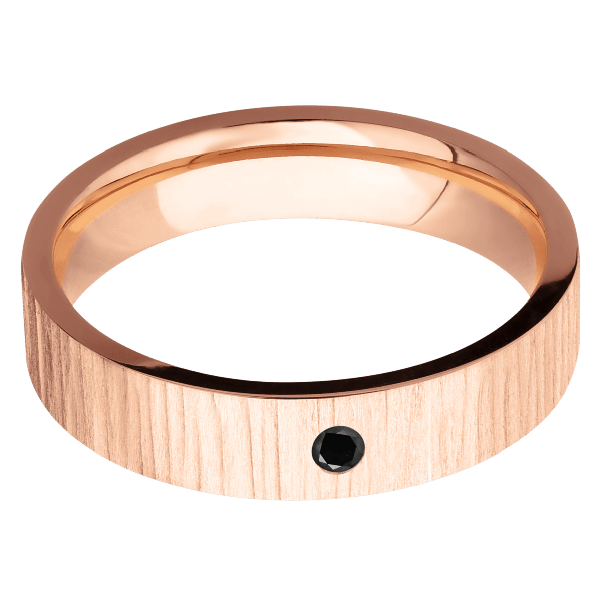 The Wilson: 14k Rose Gold Men's Wedding Band